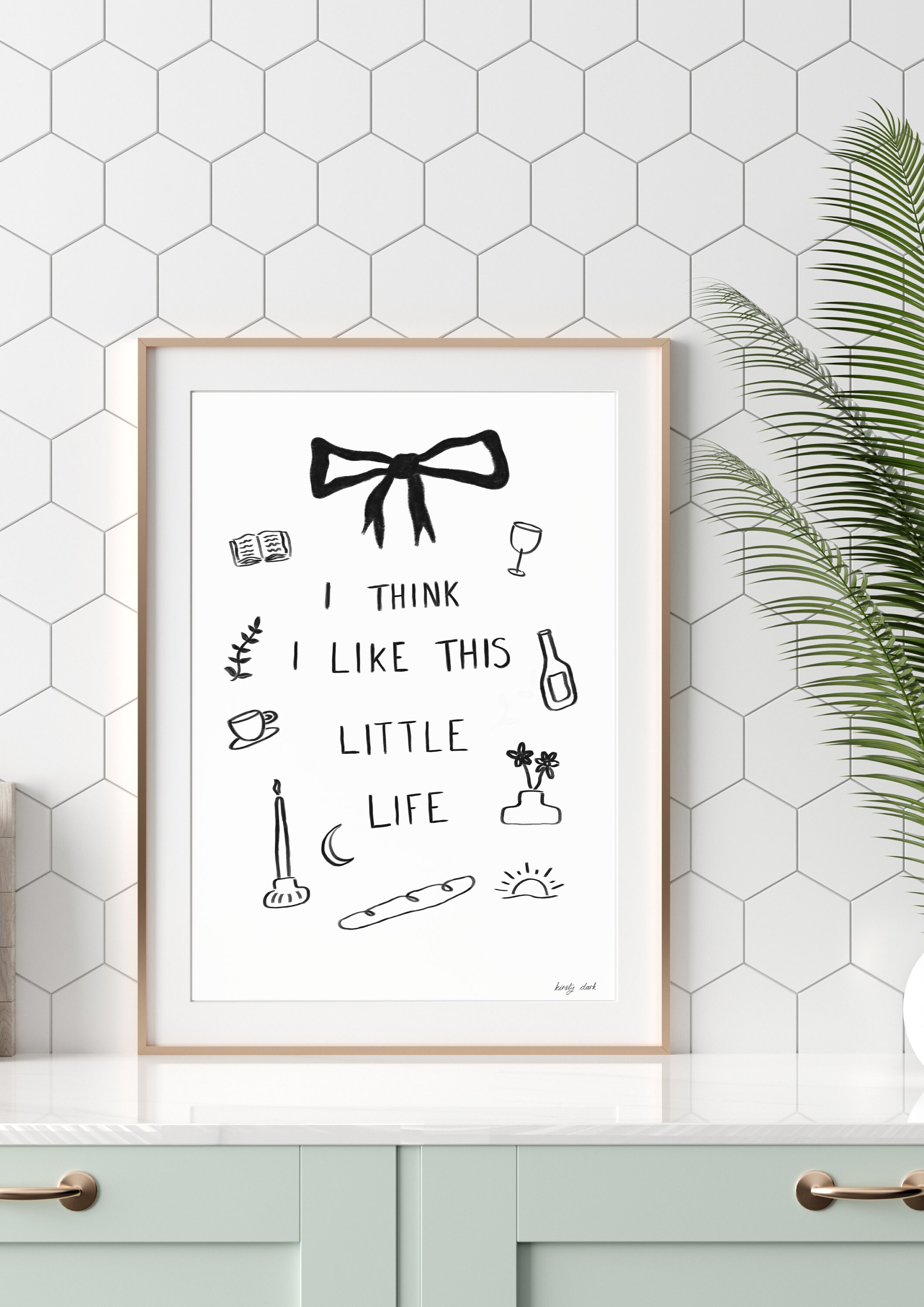 I Think I Like This Little Life Wall Art Print Living Room Art Bedroom ...