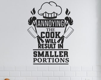 Chef Cook Wall Decal - Etsy