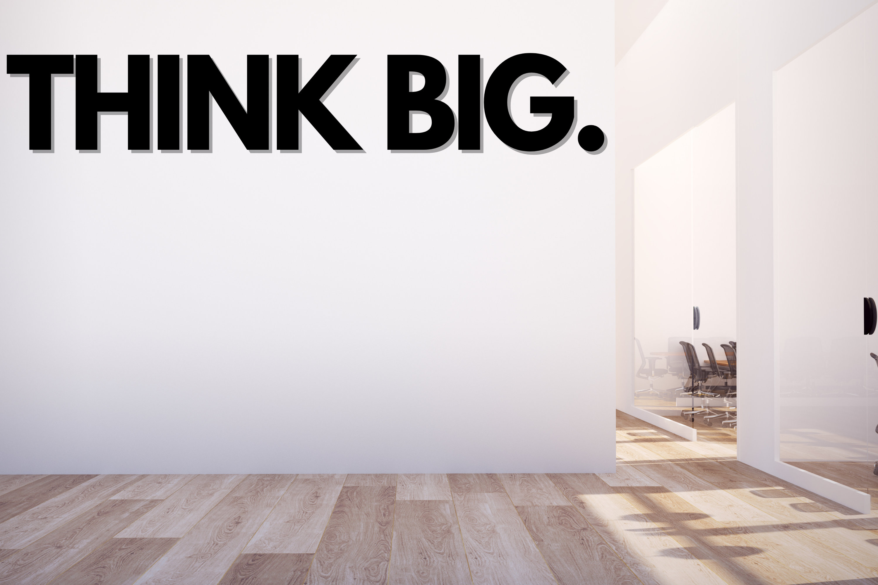 Think Big Office Decal / Dream Big Business Custom Sign / - Etsy