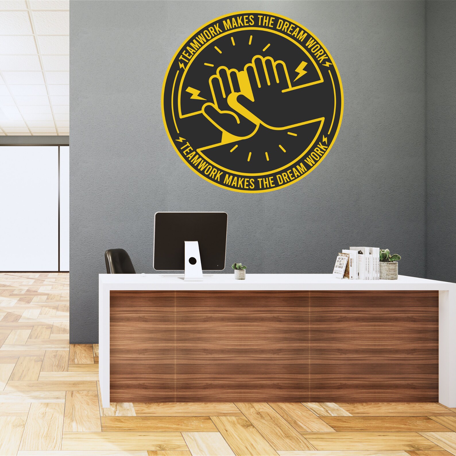 Teamwork Makes the Dream Work Wall Decal / Business Values - Etsy