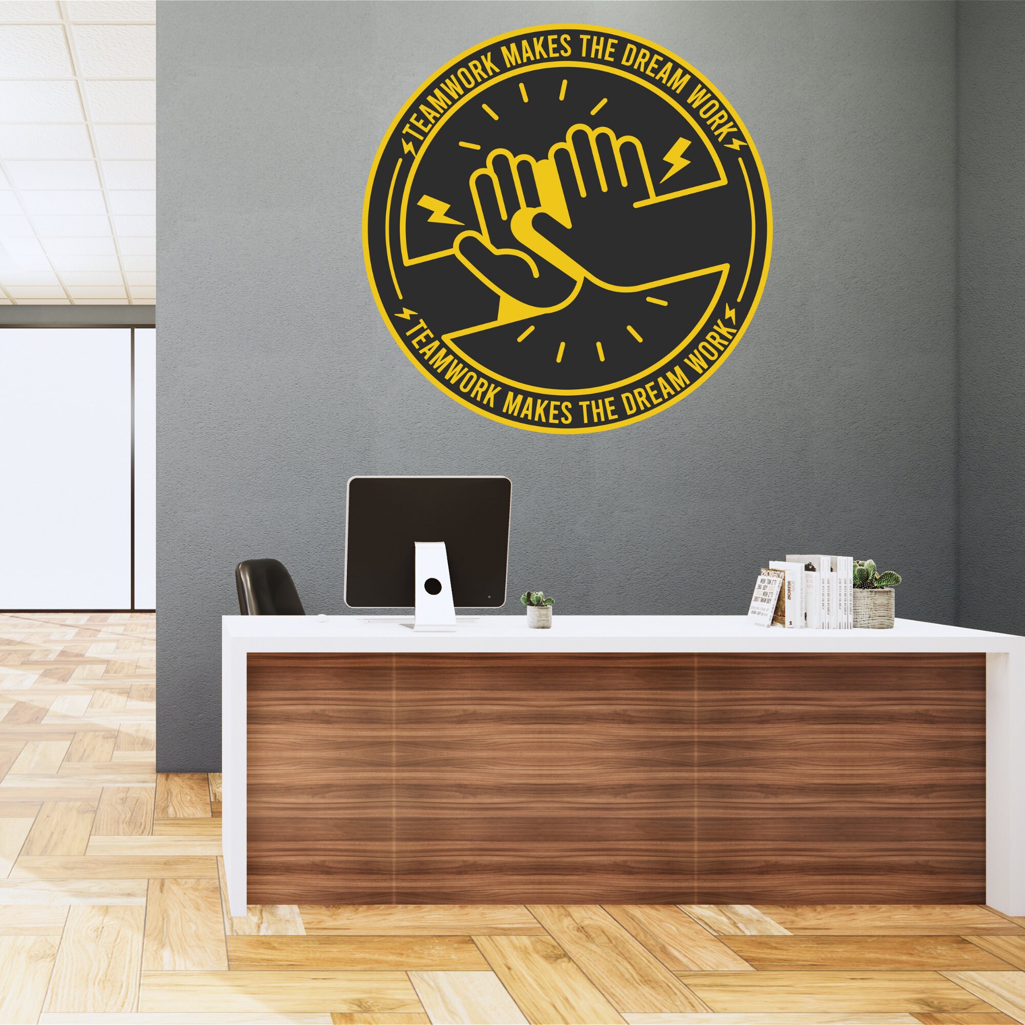 Teamwork Makes the Dream Work Wall Decal / Business Values - Etsy