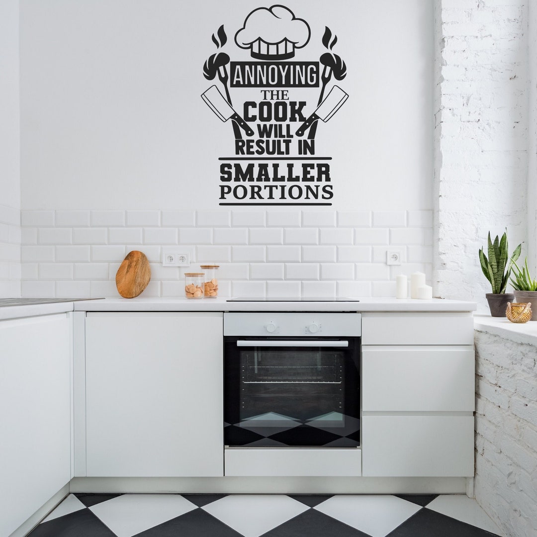 Annoying the Cook Decal / Chef Decal / Kitchen Decor / BBQ - Etsy