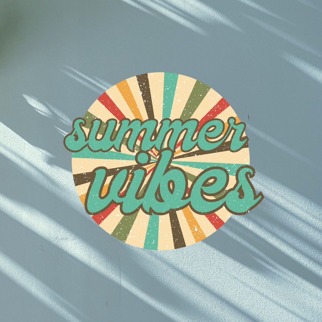 Summer Vibes Retro Sublimation Decal / Sweet Summer Decal / Summer Car ...