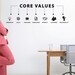 Customizable Core Values Decal / Business Values Custom Sign / - Etsy