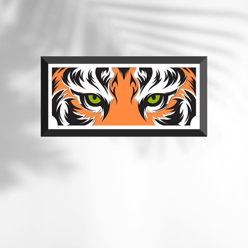 3D Tiger Eyes Decal / Beast Mode Gym Decal / Tiger Eyes - Etsy