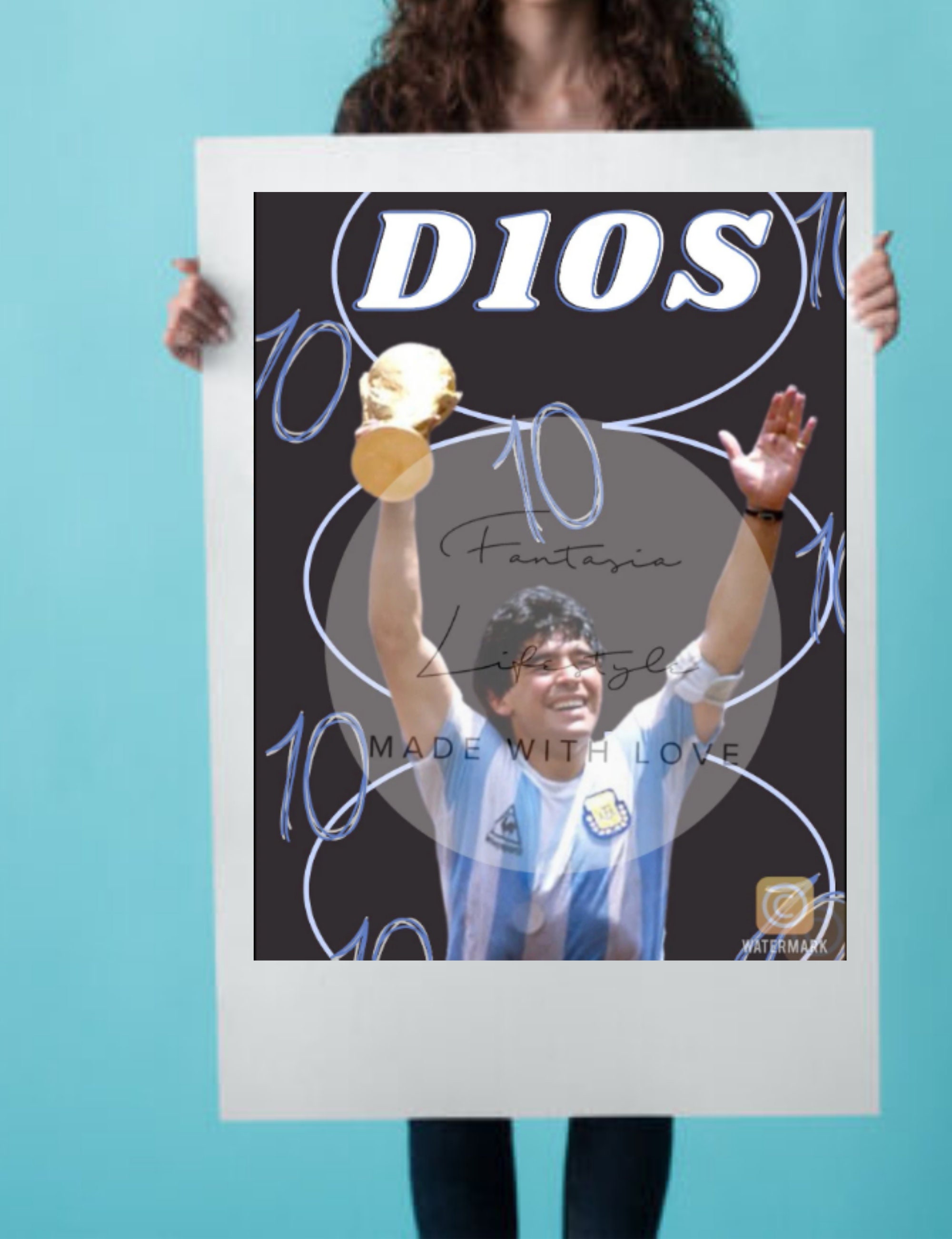 Diego Maradona| Aesthetic Poster| D10S| Soccer Poster| Digital Print| Soccer| Maradona ...