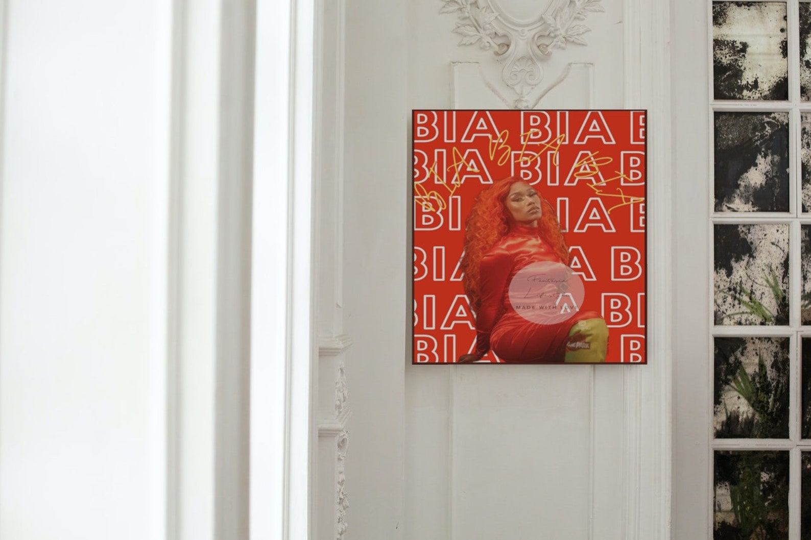 BIA Poster Red Poster Female Rapper BIA BIA Rappers - Etsy