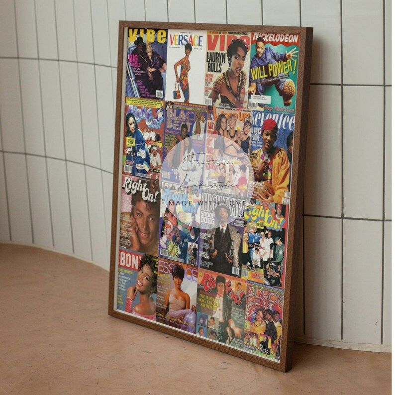 90's Magazines Aesthetic Printable Wallpaper/poster - Etsy