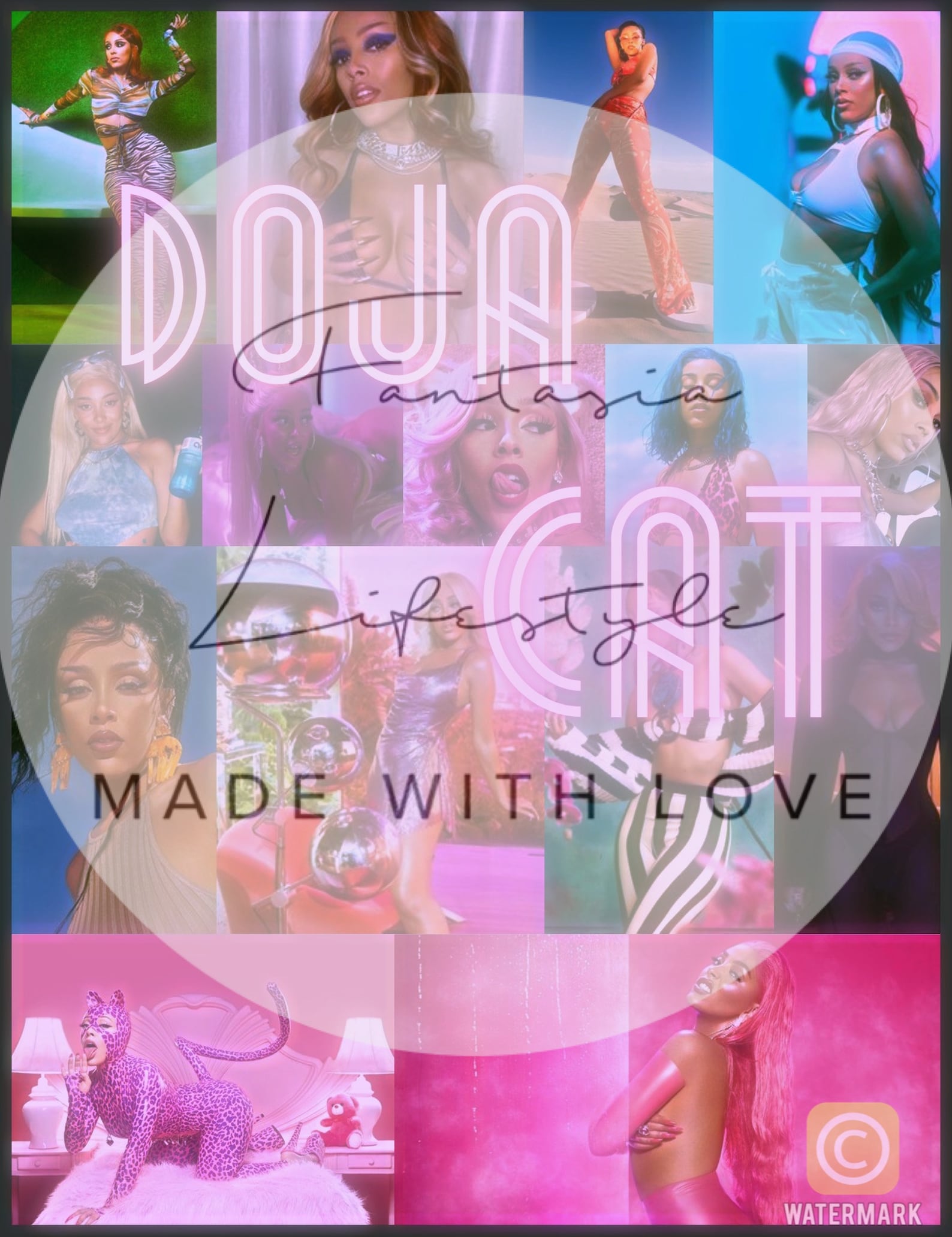 Doja Cat Poster| Aesthetic Collage| Printable Wallpaper/poster| Digital ...
