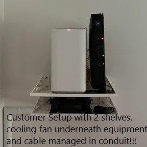 3D Printed Shelf / Wireless Router & Modem Shelf / Electronics Shelf ...