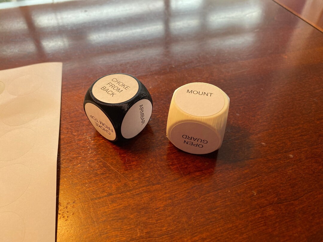 Brazilian Jiu-jitsu Dice - BJJ Position and Submission - With ...