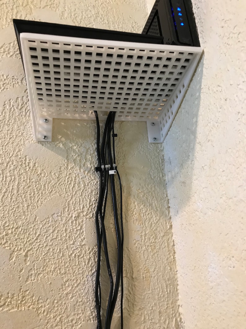 3D Printed Shelf / Wireless Router & Modem Shelf / Electronics - Etsy