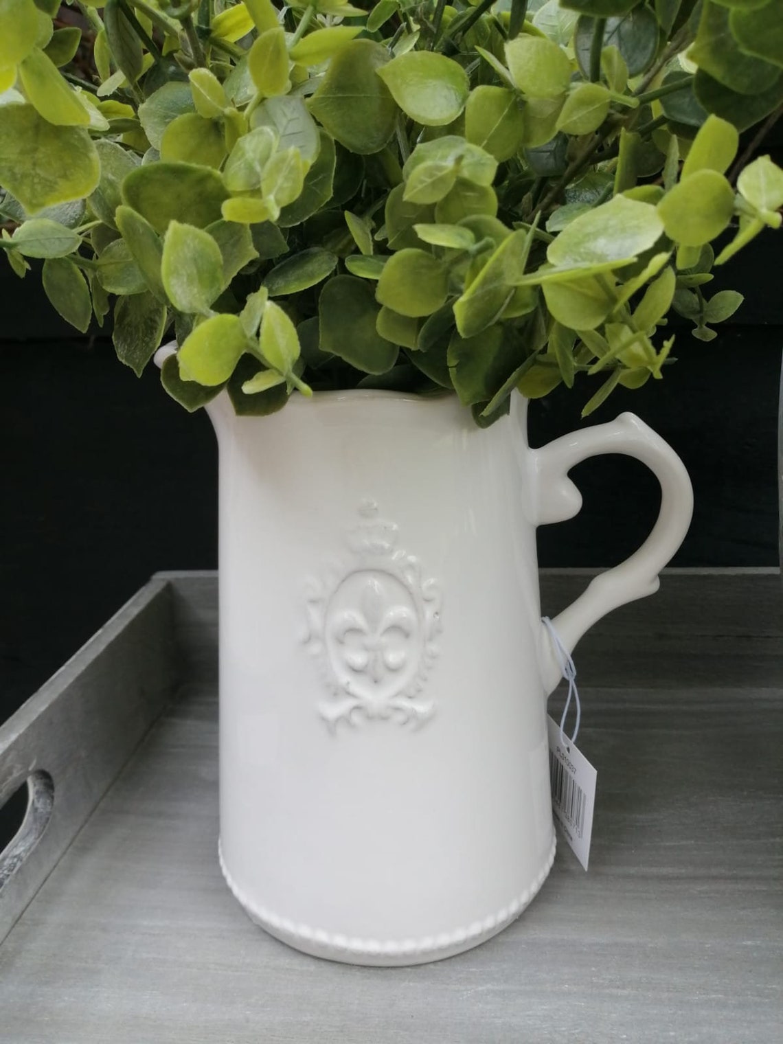 Grey Jug. Gorgeous French Country Style Grey Ceramic Jug - Etsy UK