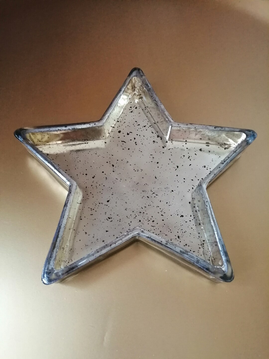 Trinket Bowl / Bonbon Dish Large Silver Star Glass Ideal for - Etsy UK