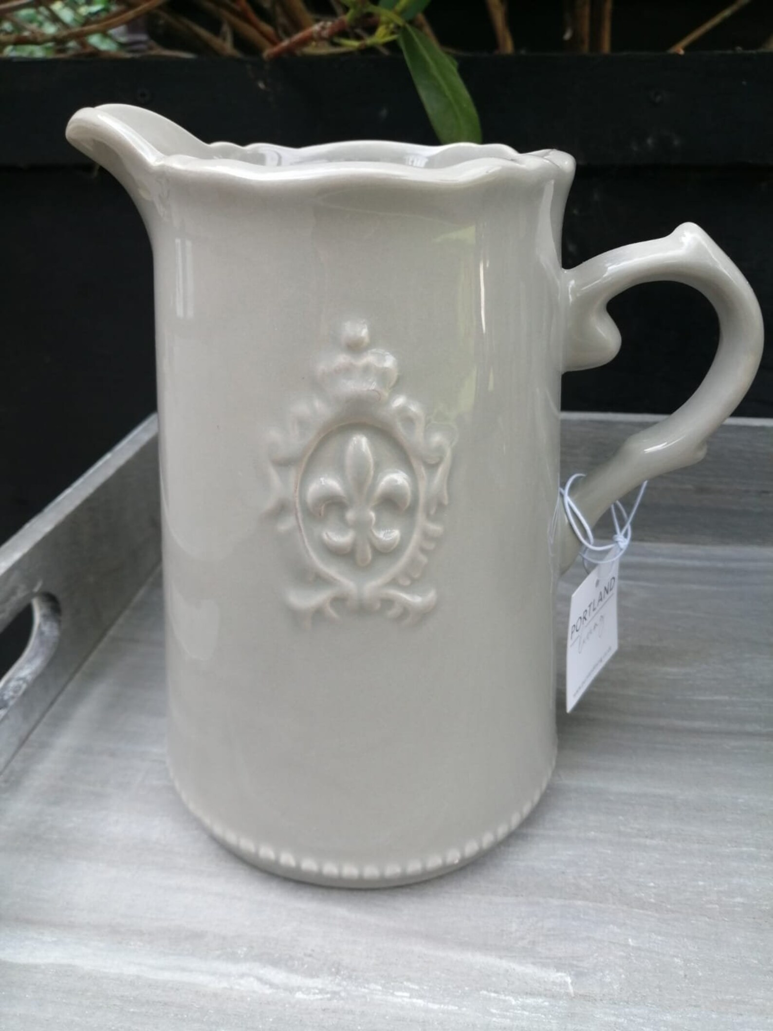 Grey Jug. Gorgeous French Country Style Grey Ceramic Jug - Etsy UK