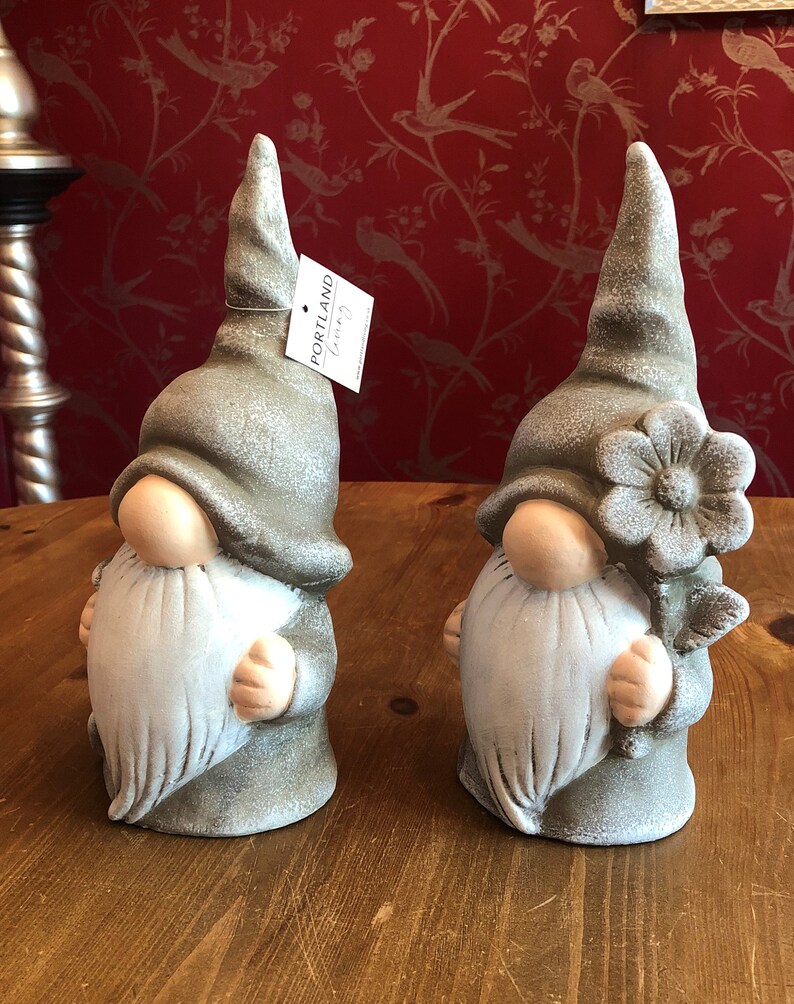 Grey Pottery Gnome gonk. Adorable 24cm Grey Gnome - Etsy