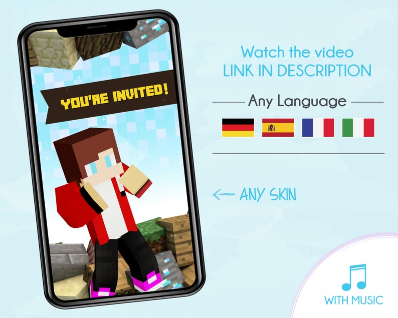 Custom Pixelated Party Invitation, Video Game Theme Birthday Invite - Etsy