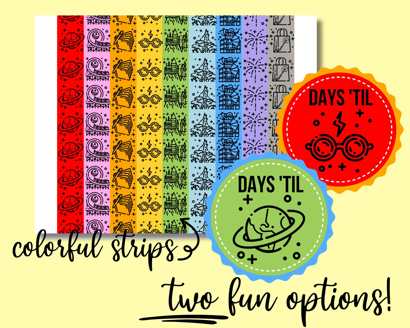 Universal Studios Countdown Chain Universal Vacation Paper Chain Trip ...