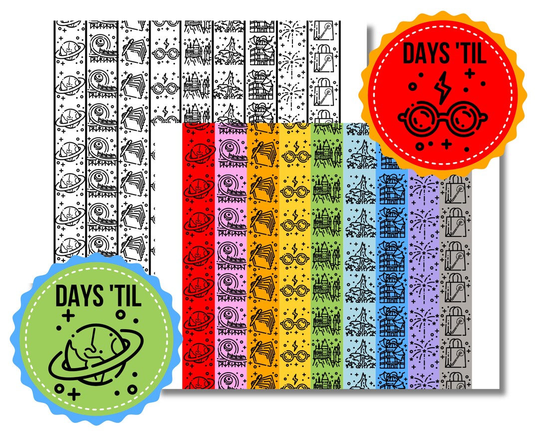 Universal Studios Countdown Chain Universal Vacation Paper Chain Trip ...
