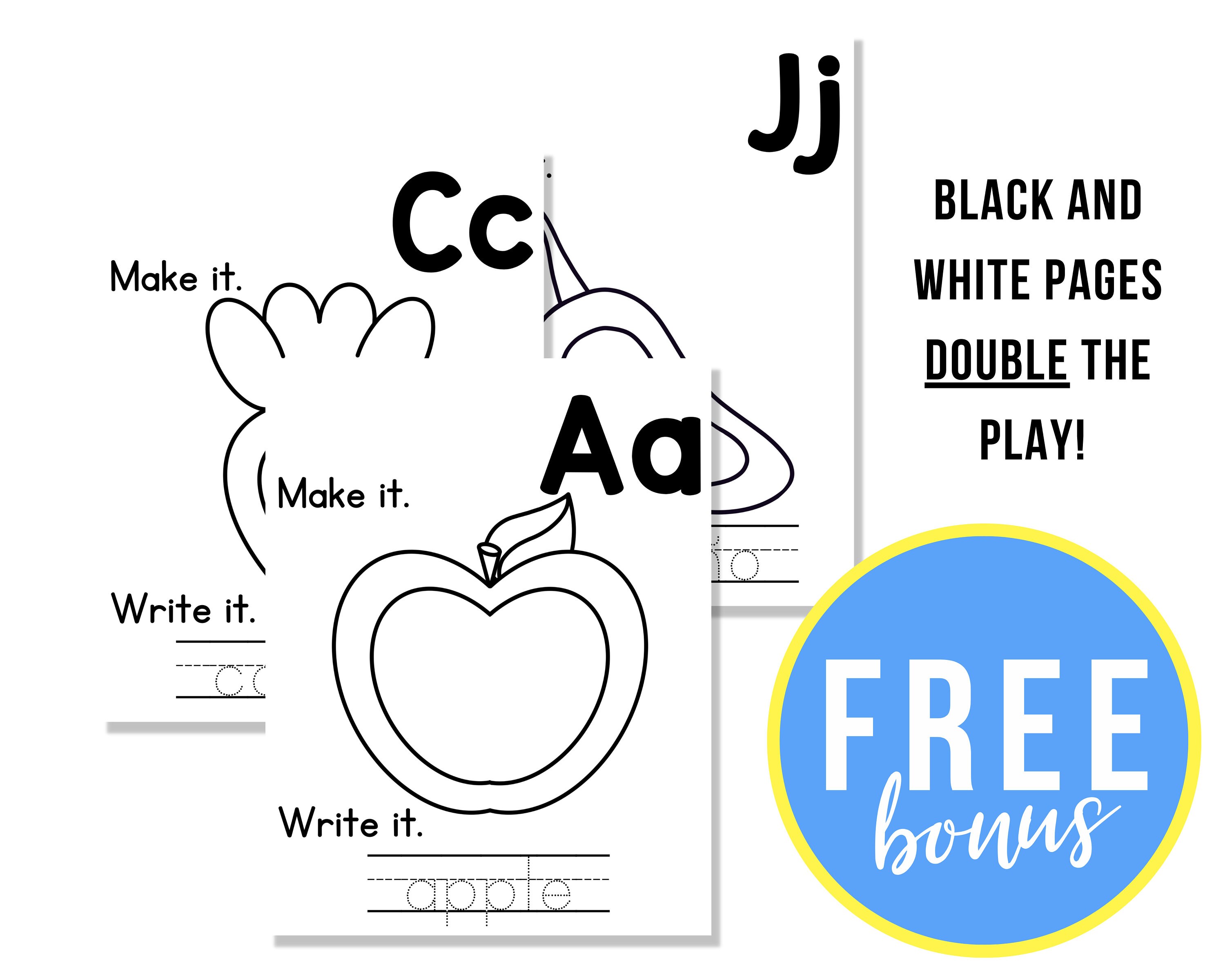 Alphabet Play Dough Mats Play Doh Activity Mats Playdough | Etsy