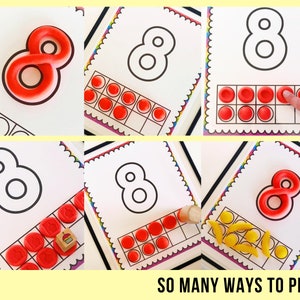 Play Dough Mats Play Doh Activity Mats Playdough Printable Ten Frame ...