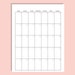Blank Calendar Template 8.5 X 11 Inches Horizontal Vertical Monthly ...