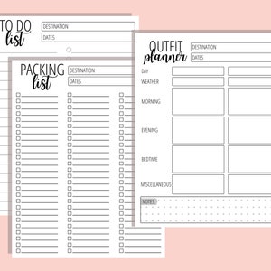 Travel Planner Printable - Trip Planner - Vacation Planner - Travel ...