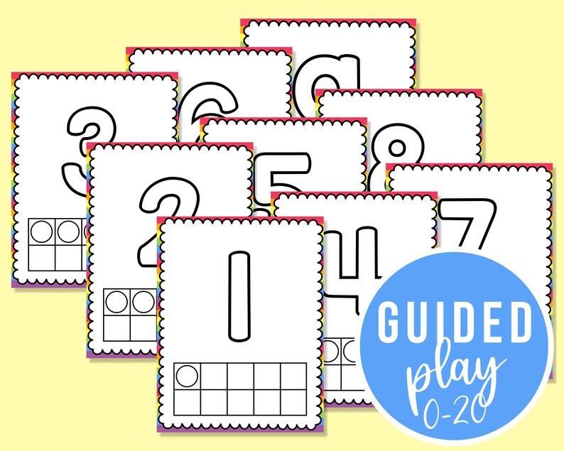 Play Dough Mats Play Doh Activity Mats Playdough Printable Ten Frame ...