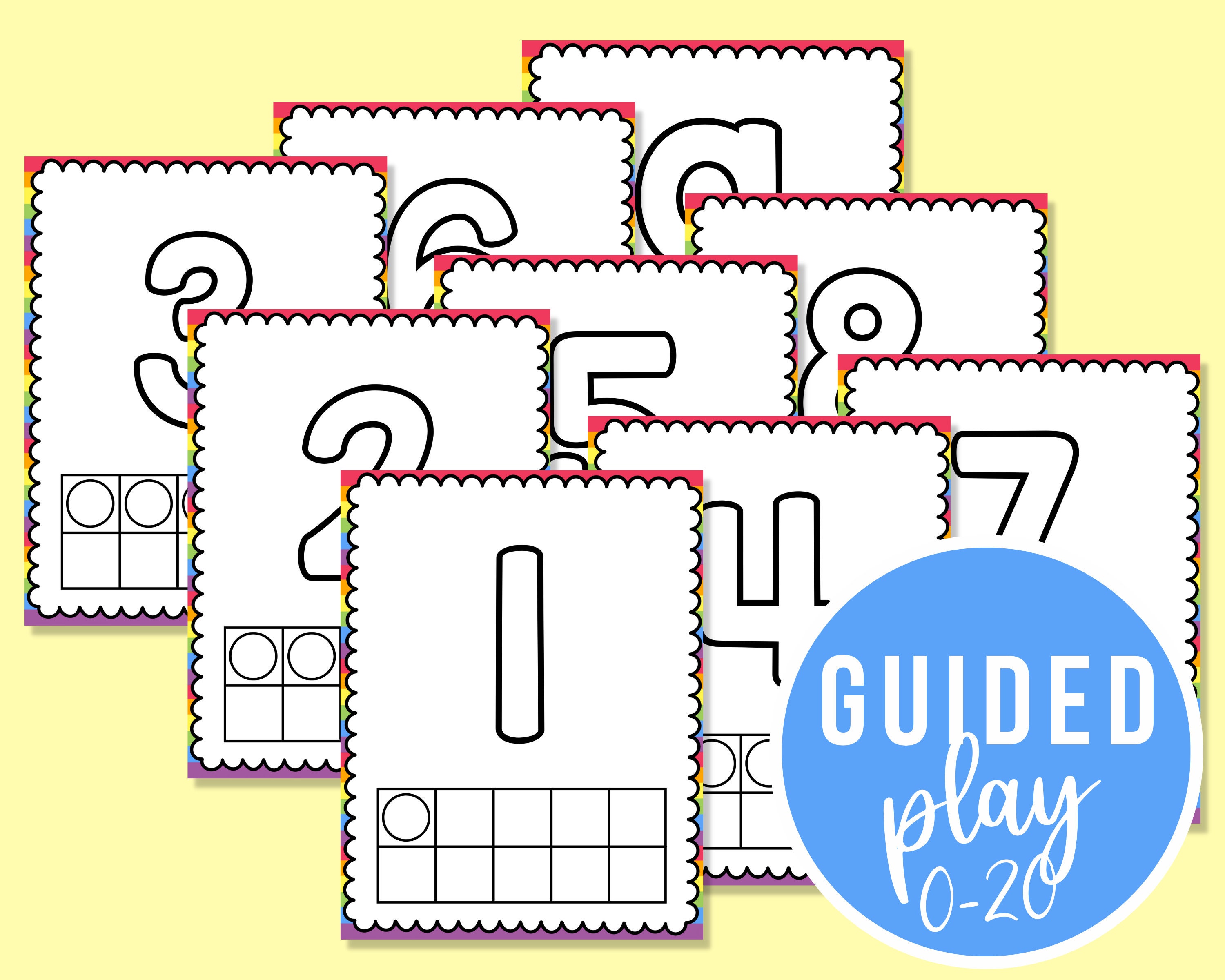 Play Dough Mats Play Doh Activity Mats Playdough Printable Ten Frame ...