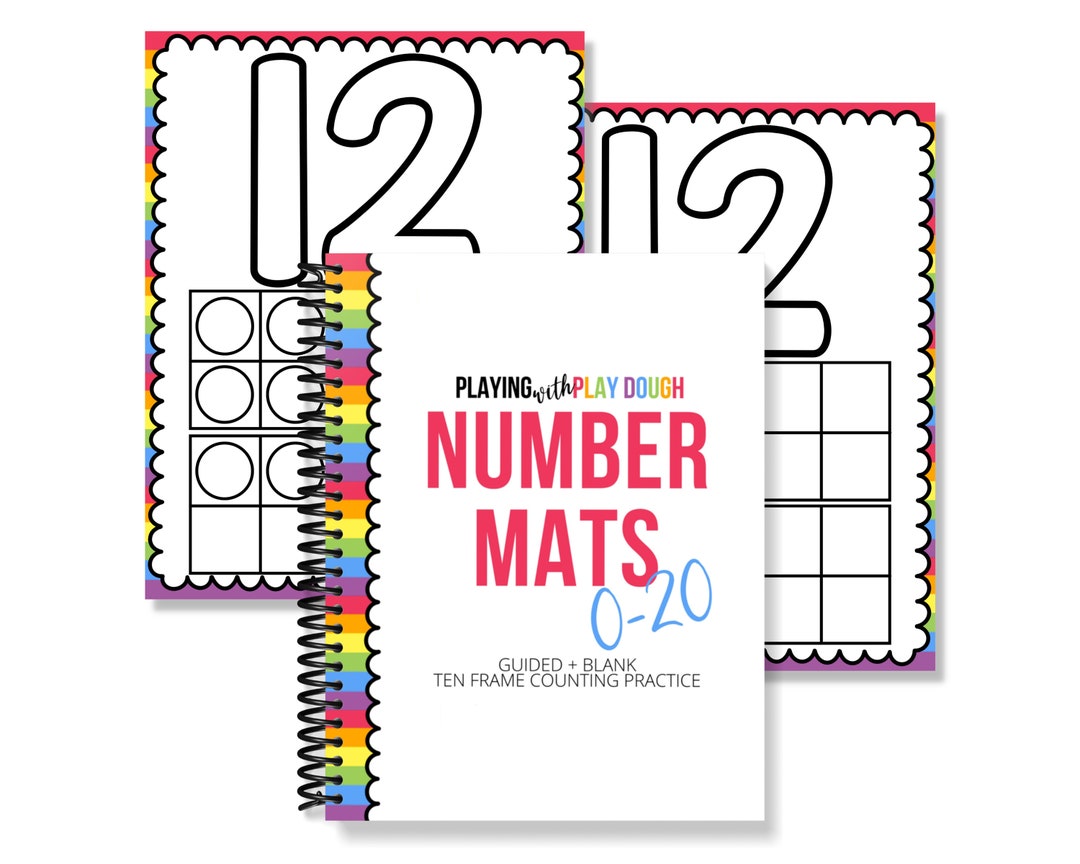 Play Dough Mats Play Doh Activity Mats Playdough Printable Ten Frame ...