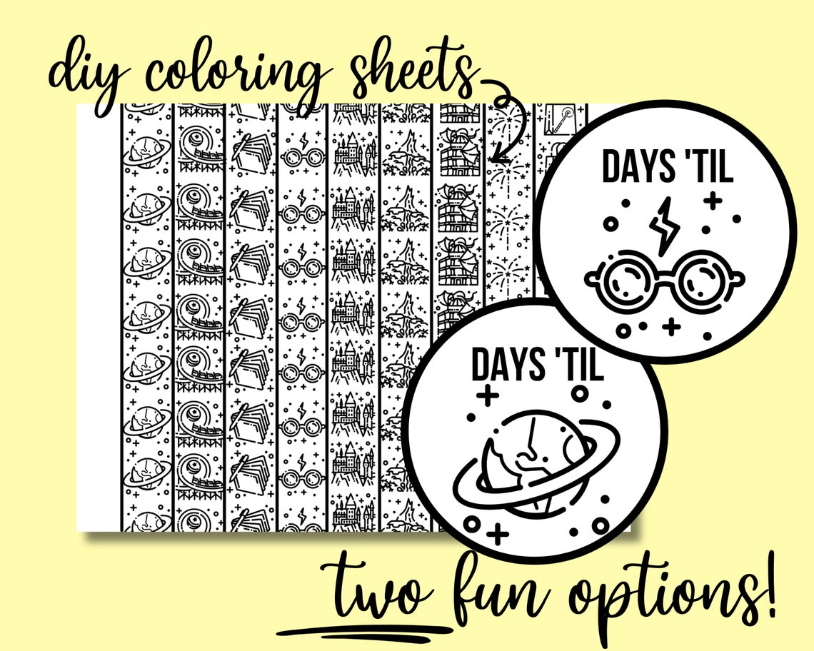 Universal Studios Countdown Chain Universal Vacation Paper Chain Trip ...