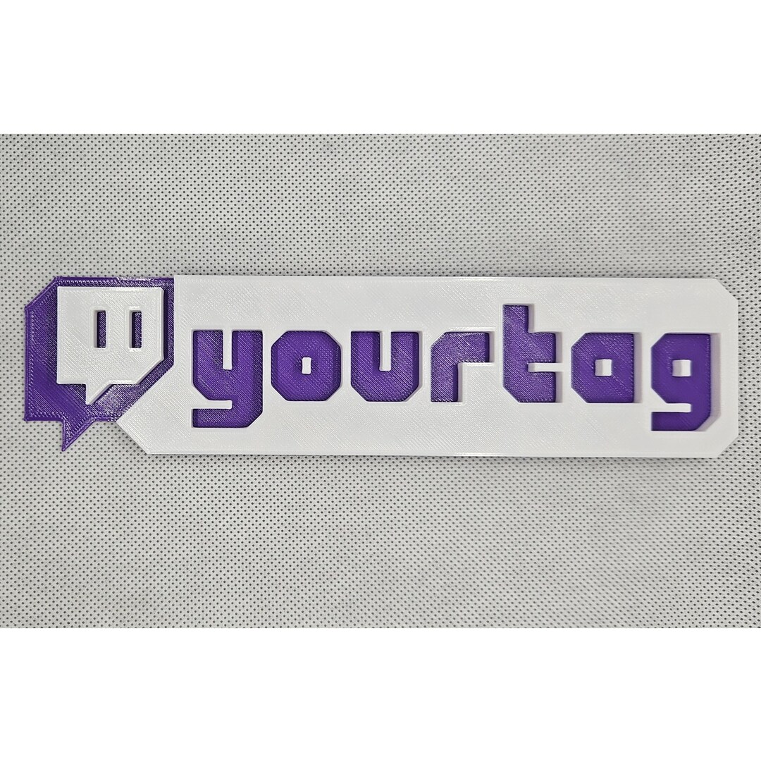 Custom Streamer Name Sign/nameplate in Twitch Style! - Etsy