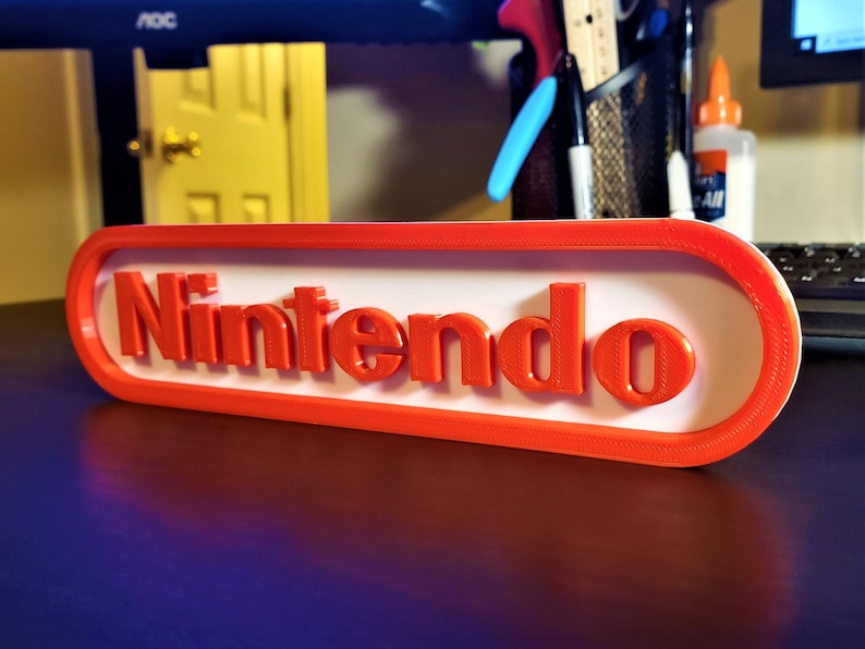 Custom Nintendo Style Name Sign/nameplate - Etsy