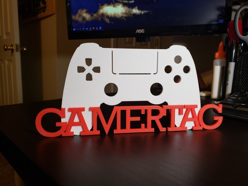 Custom Game Controller Name Plate - Etsy