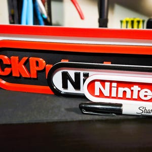 Custom Nintendo Style Name Sign/nameplate - Etsy