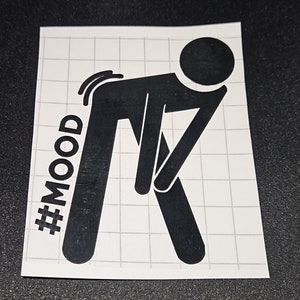 Twerking Stick Figure Mood Vinyl Window Decal Bumper Sticker - Etsy