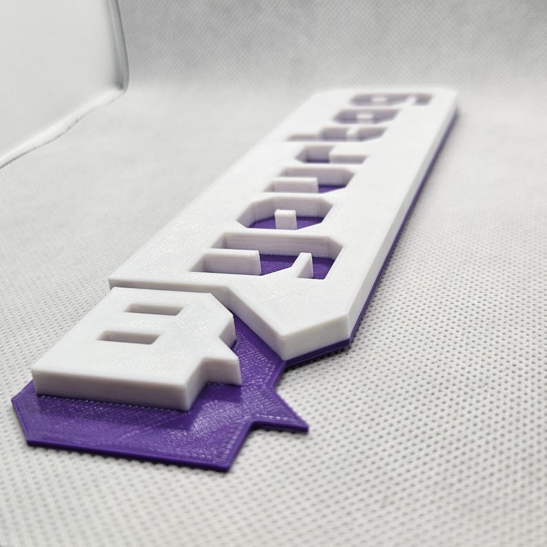 Custom Streamer Name Sign/nameplate in Twitch Style! - Etsy