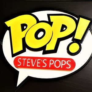 Custom Funko POP Logo Display Sign With Categories - Etsy