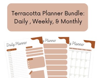 Printable Planner, Daily Planner, Weekly Planner, Monthly Planner ...