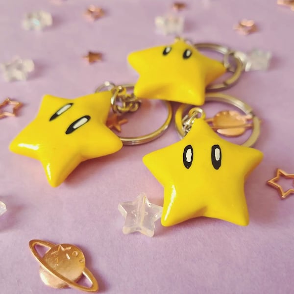 Star Keychain - Etsy