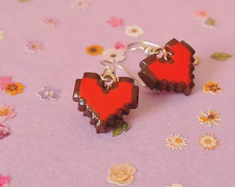 Pixel Earrings - Etsy