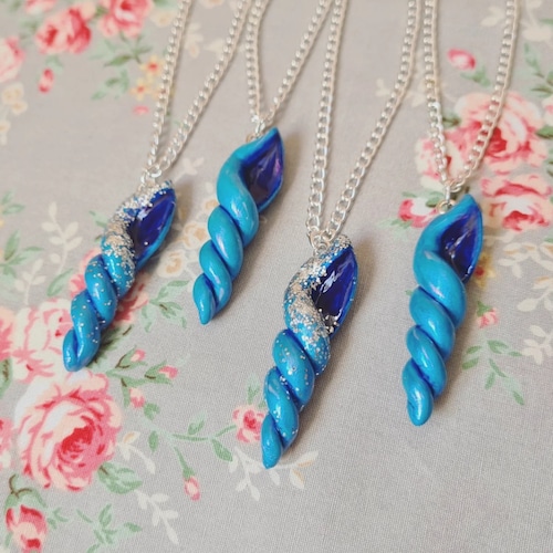 Genuine Shell Stardew Valley Mermaid Pendant-inspired Blue - Etsy