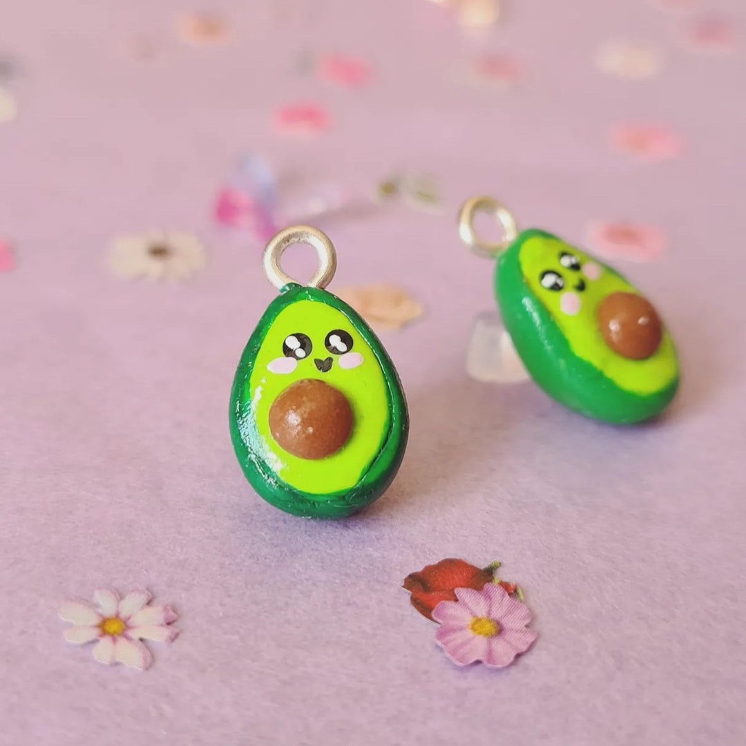 Kawaii Avocado Charm - Etsy