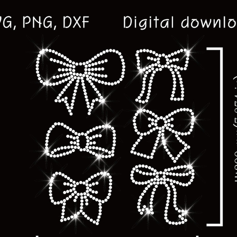 Rhinestone Bow Files - Etsy