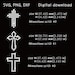 Mini Crosses, Download, Ss10 Rhinestone Templates, Svg, Png, Dxf - Etsy