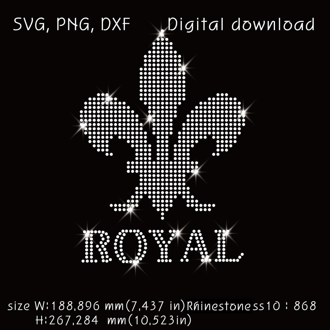Royal, Download, Rhinestone Templates, Svg, Png, Dxf - Etsy