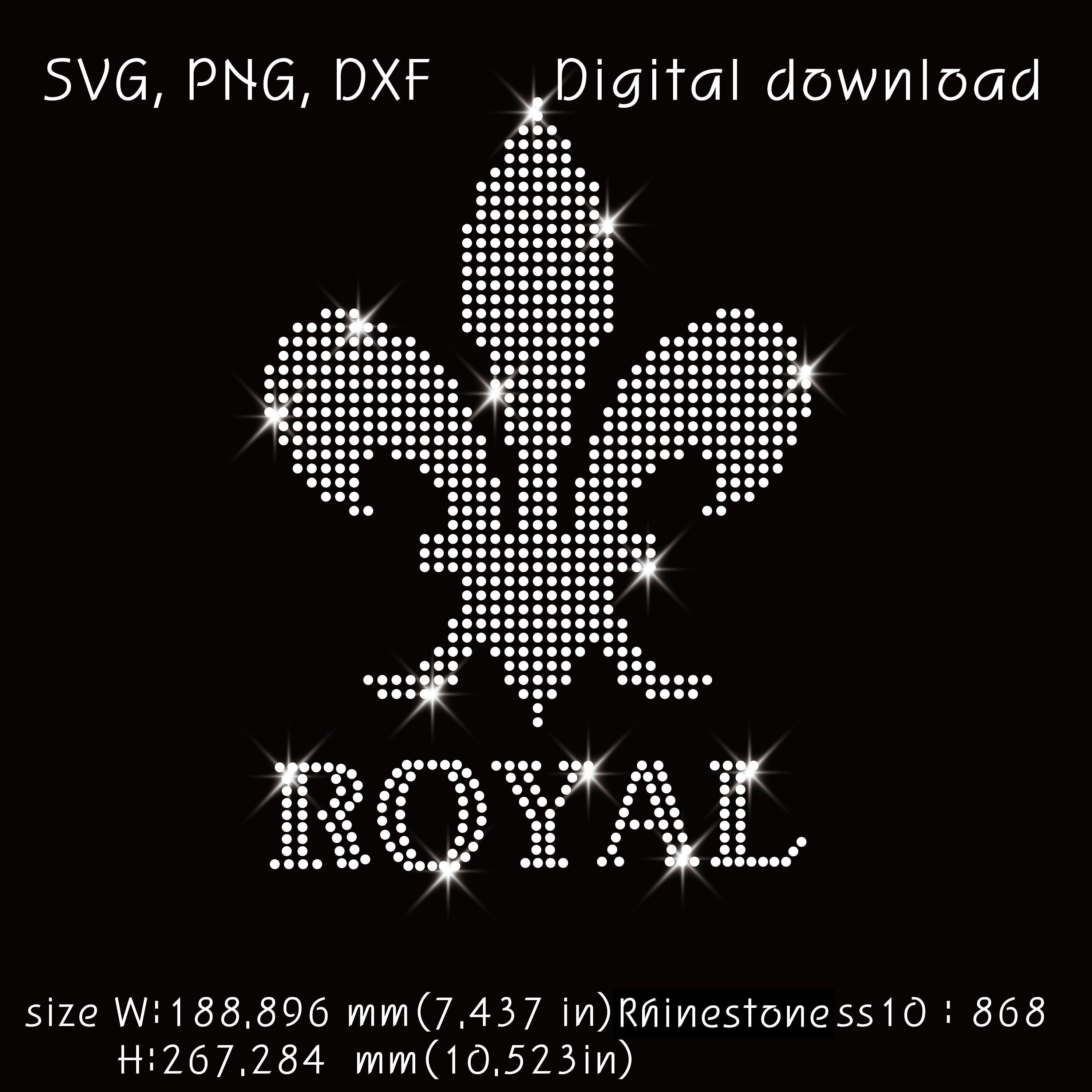 Royal, Download, Rhinestone Templates, Svg, Png, Dxf - Etsy