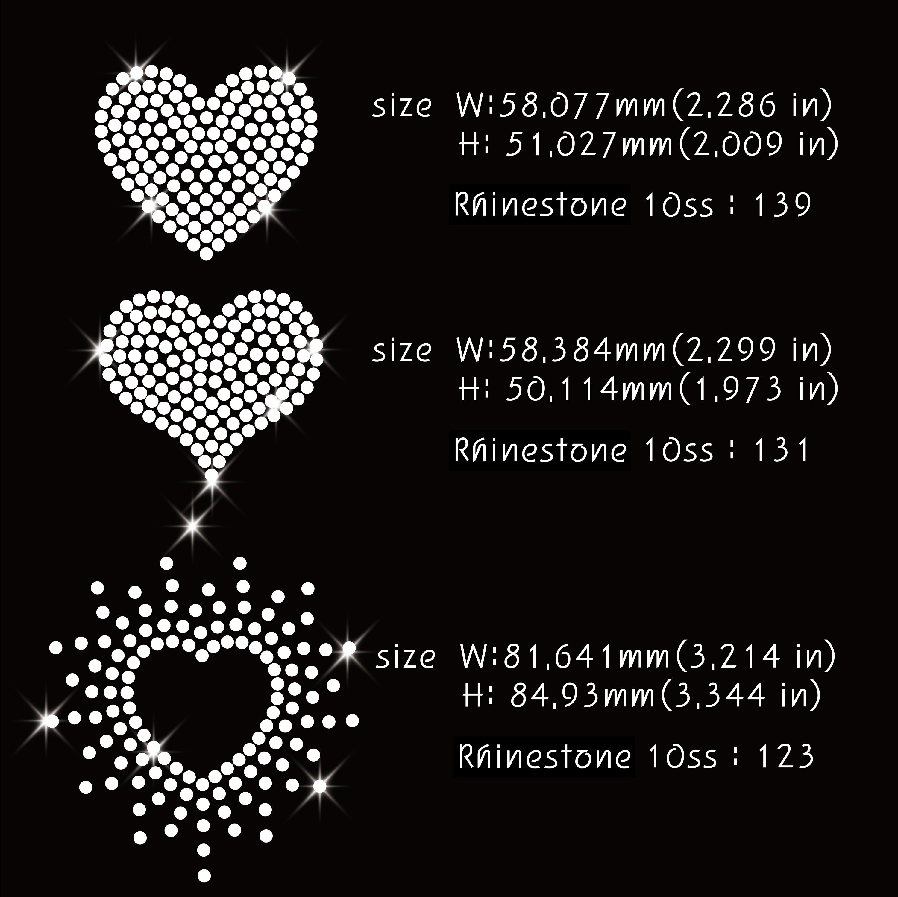 Heart, Digital Download, Rhinestone Templates, Svg, Png, Dxf - Etsy