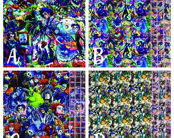 Tim Burton Fabric | Etsy