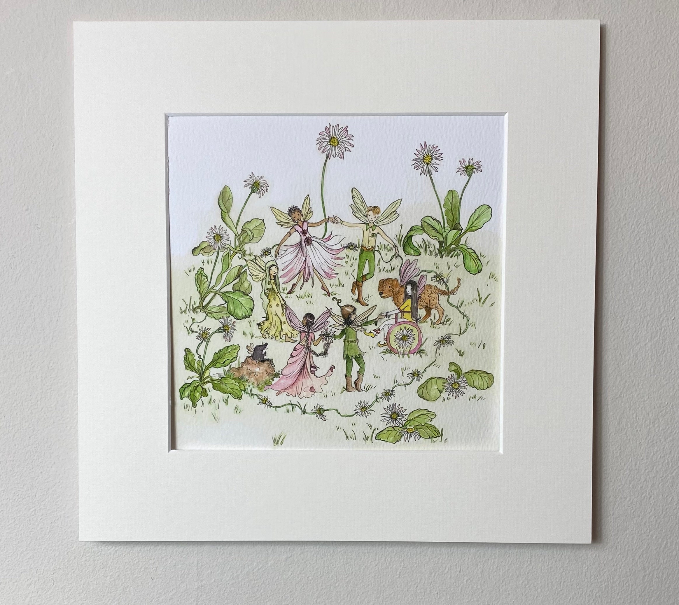 Daisy Fairies Greetings Print - Etsy